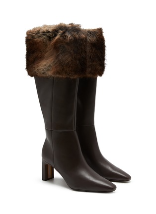 SAM EDELMAN | 70 SYLVIA 绒毛拼接高筒靴 | 女士 | Lane Crawford